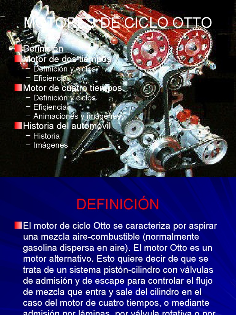 Motor Otto | PDF | Pistón | Motor de combustión interna
