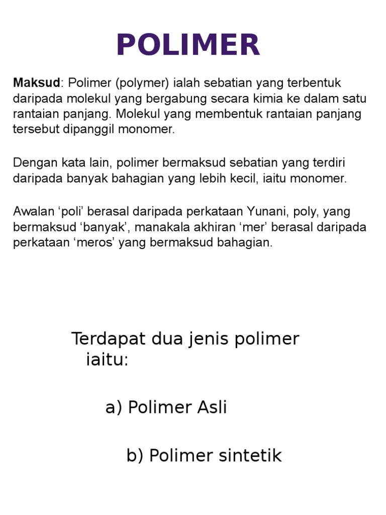 POLIMER | PDF