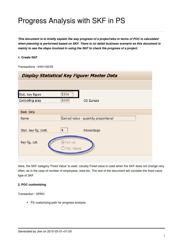 Progress Analysis With SKF in PS | PDF | Business | Computing