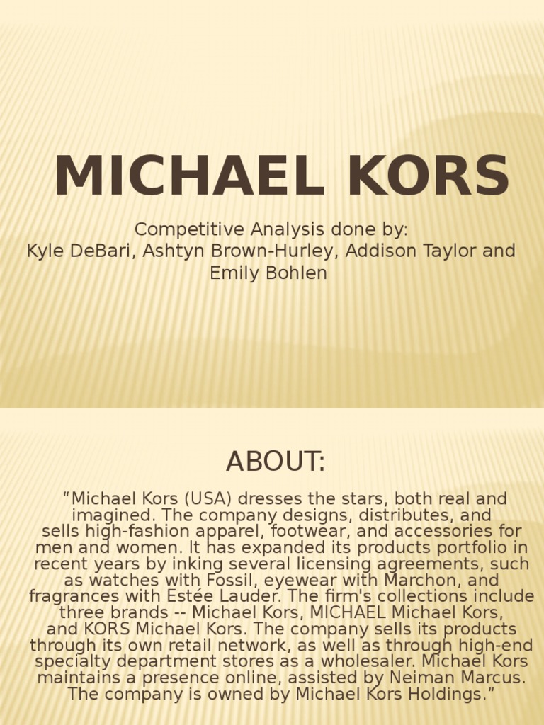 Michael Kors Media Plan | PDF | Luxury Goods | Retail
