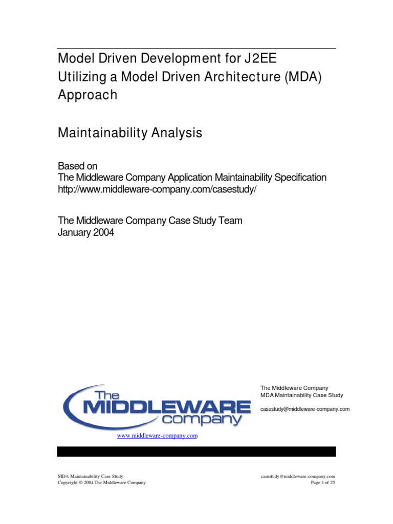 Model Driven Development For J2EE Utilizing A | PDF | Computer ...