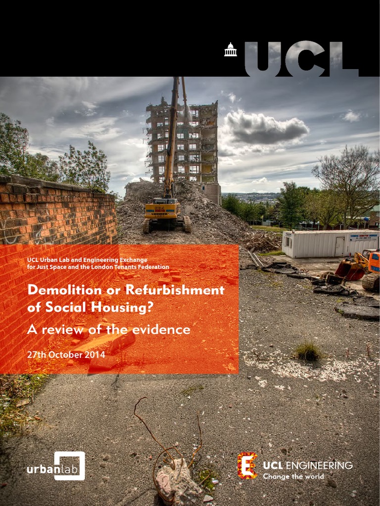 Report Refurbishment Demolition Social Housing | PDF | Efficient Energy ...