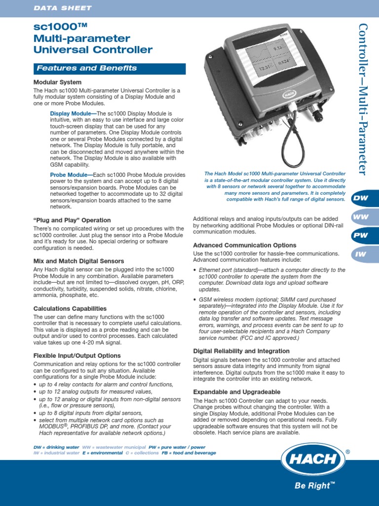 SC1000 | PDF | Modularity | Sensor