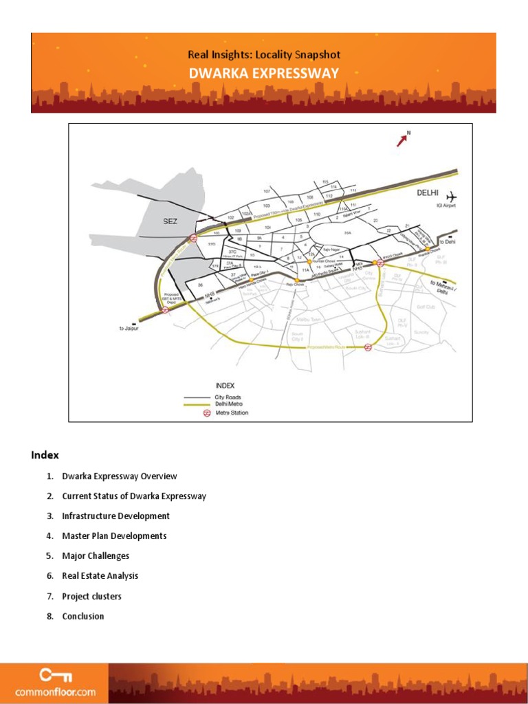 Dwarka Expressway Commonfoor Report | PDF | Industries | Road Transport