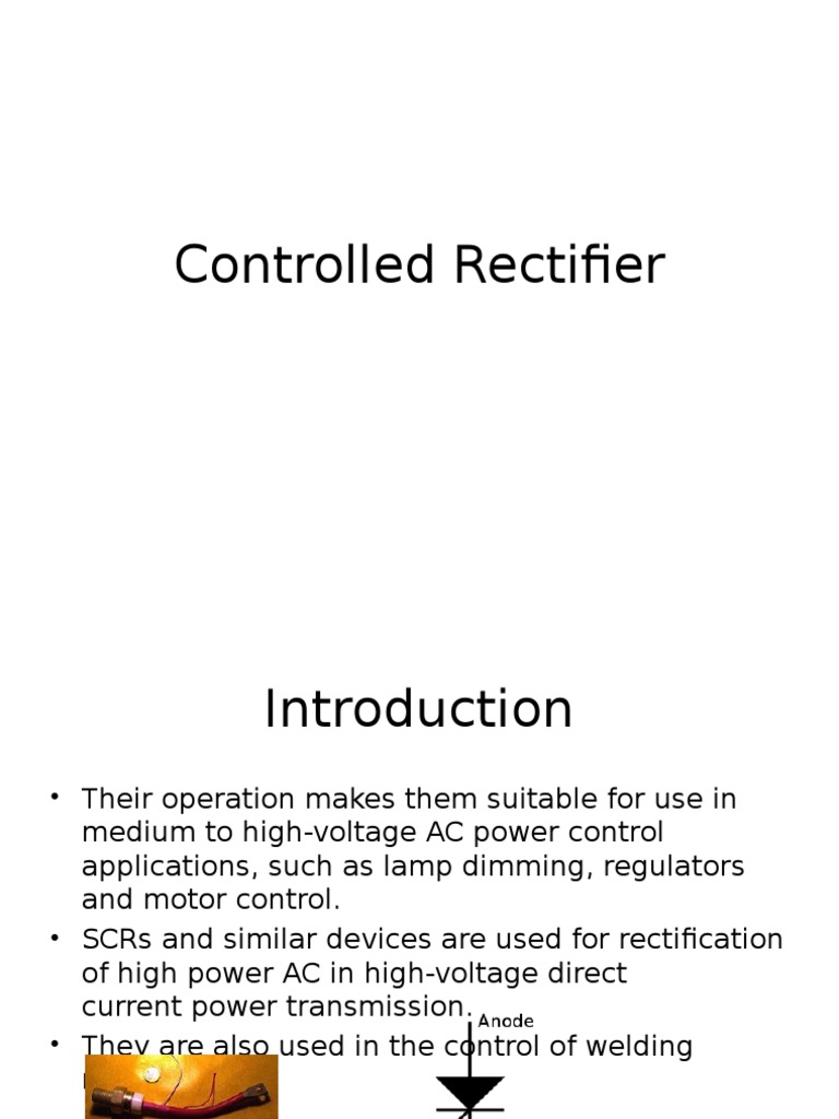 Controlled Rectifiers: Operation & Examples | PDF