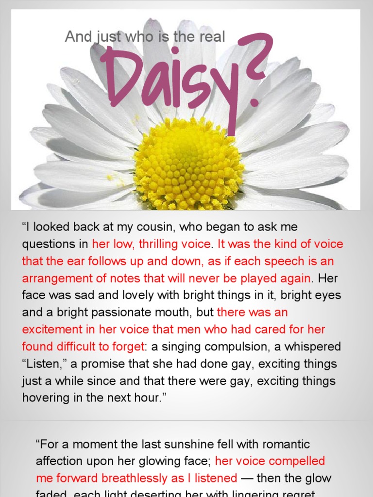 Who Is The Real Daisy | PDF