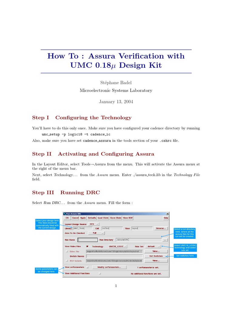 Assura Howto | Software | Electronic Engineering
