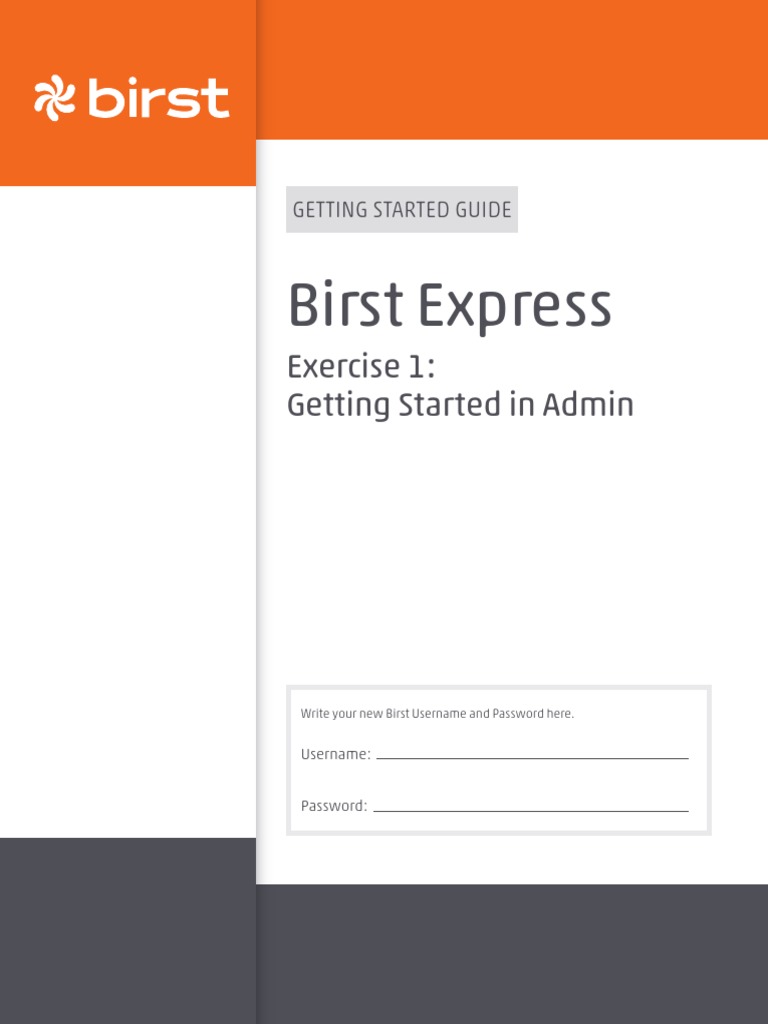 Birst Exercise 1 Gettingstartedinadmin Web | PDF | Data Model | Analytics