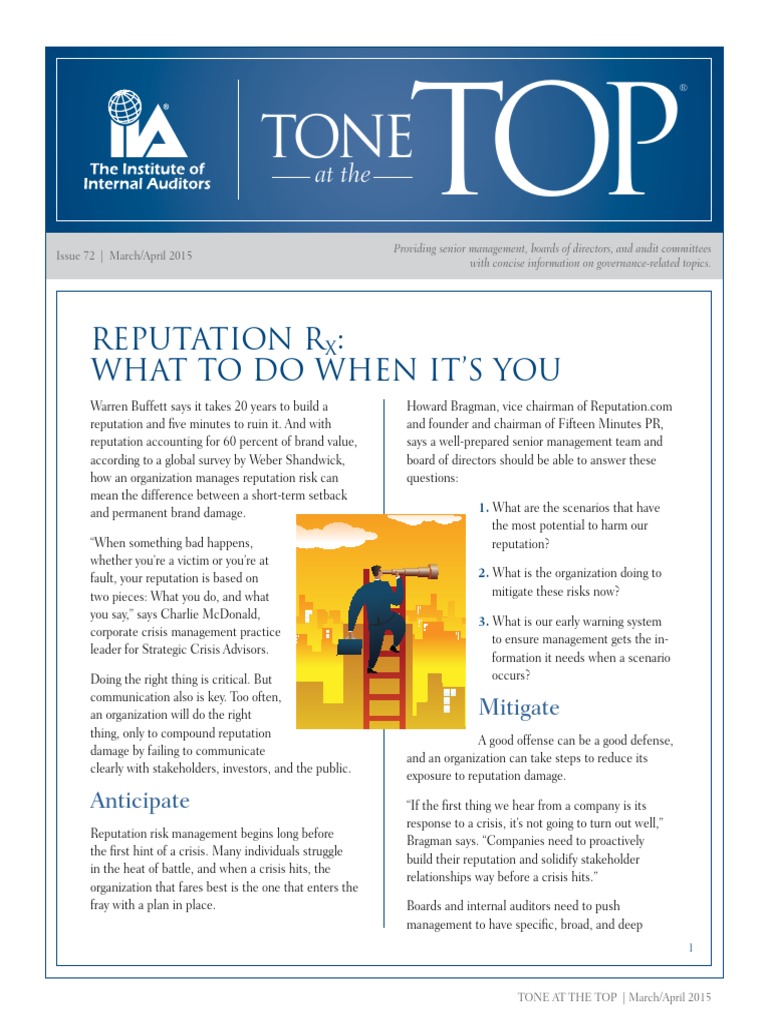 Reputation R: What To Do When It'S You: at The | PDF | Reputation ...