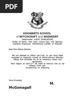 Hogwarts Class Schedule Overview | PDF | Harry Potter