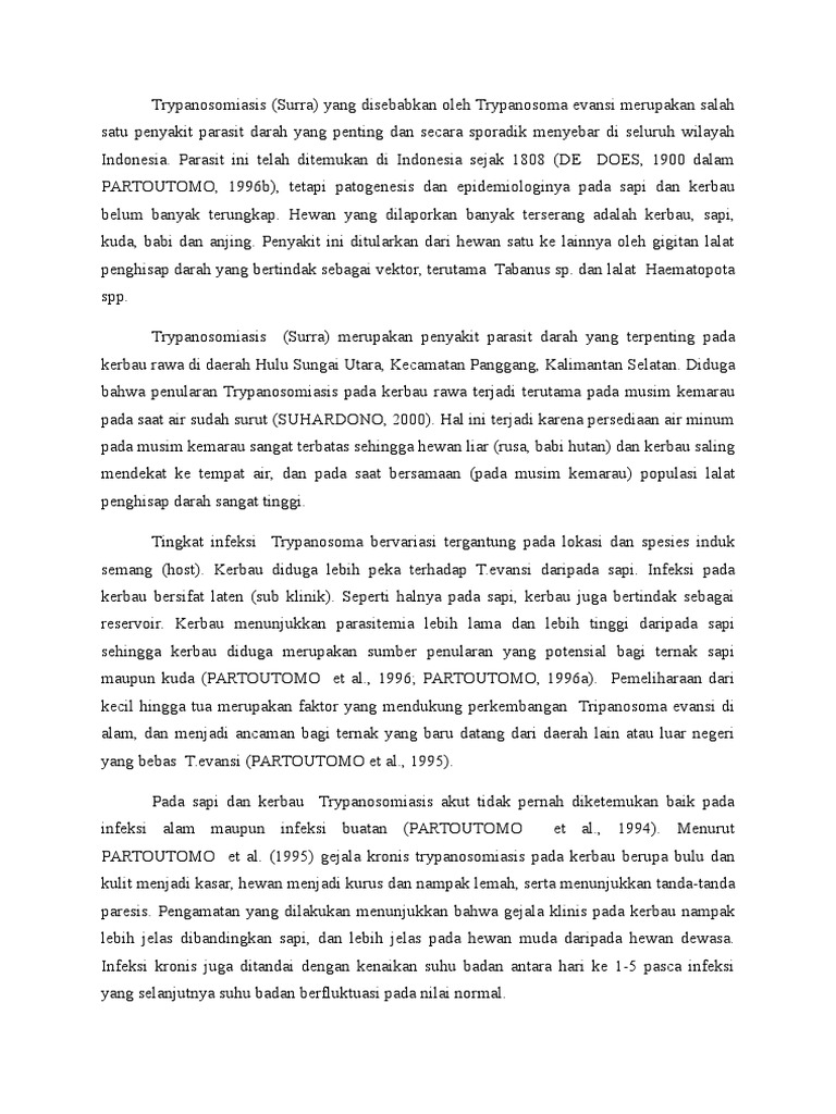 Trypanosomiasis | PDF