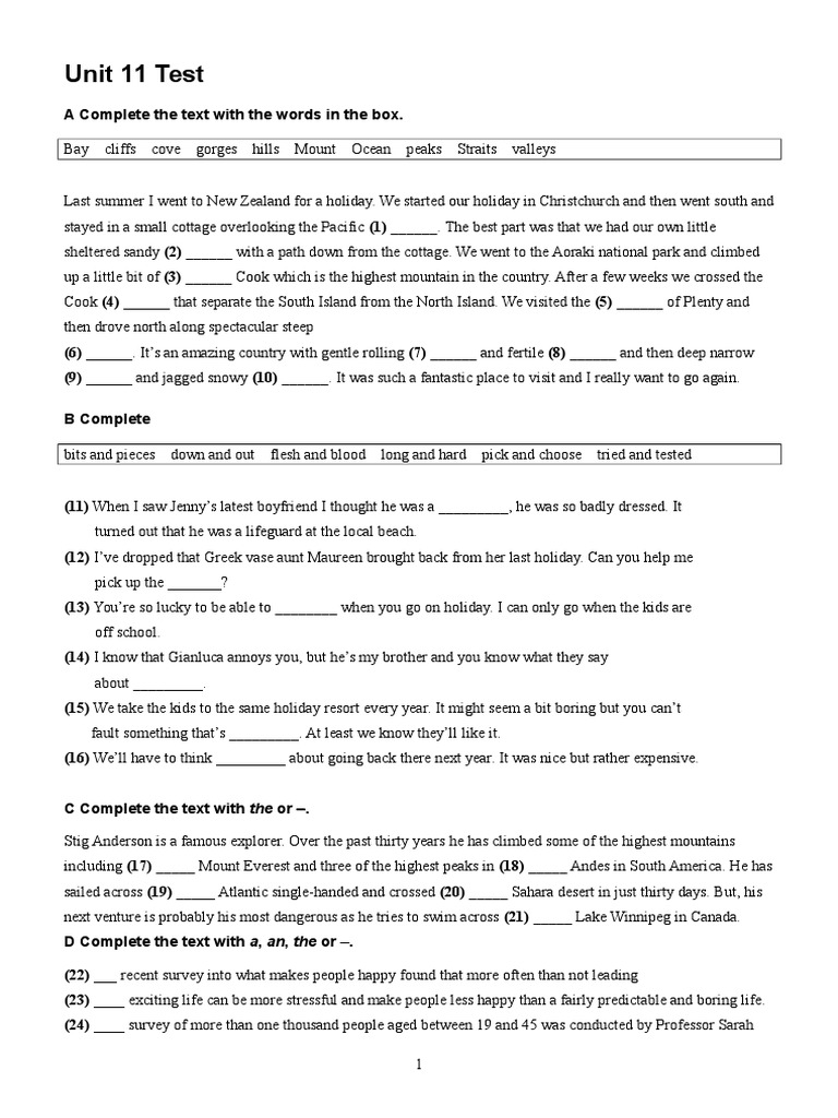 Upper-Intermediate Tests | PDF