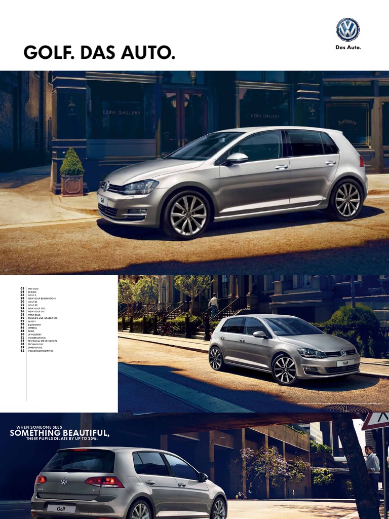 Volkswagen Golf Brochure 2014 | PDF | Fuel Economy In Automobiles ...