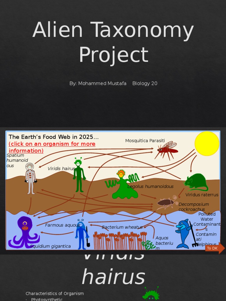 Alien Taxonomy Project | PDF | Food Web | Predation