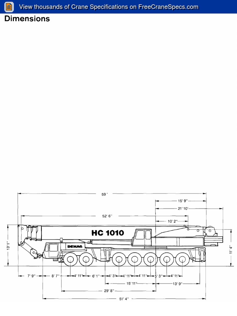 (400t) Demag HC 1010 | PDF | Crane (Machine) | Automatic Transmission