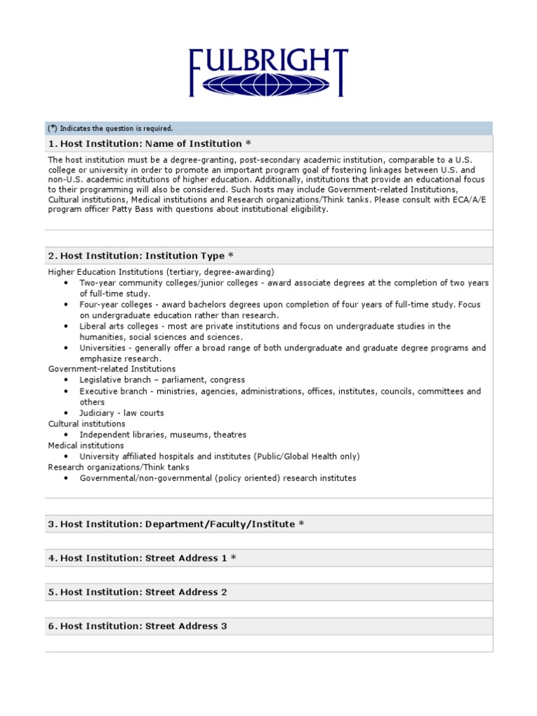 FSP Application Form-New Version | PDF | Professors In The United ...