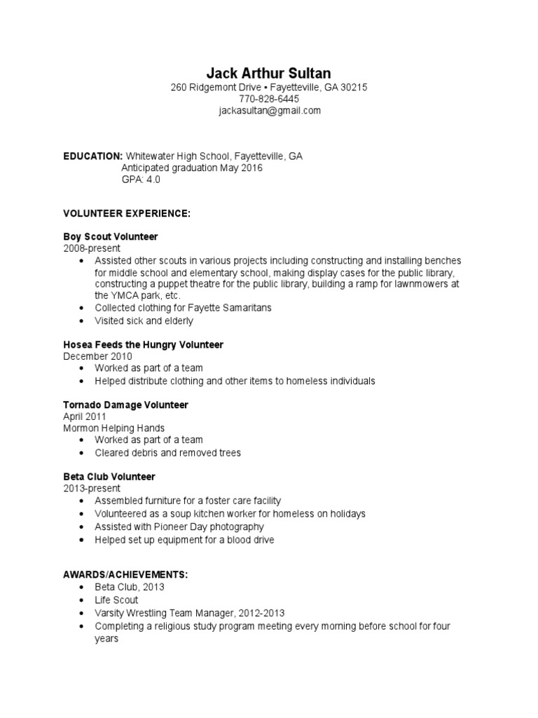 Jack Sultan Resume | PDF
