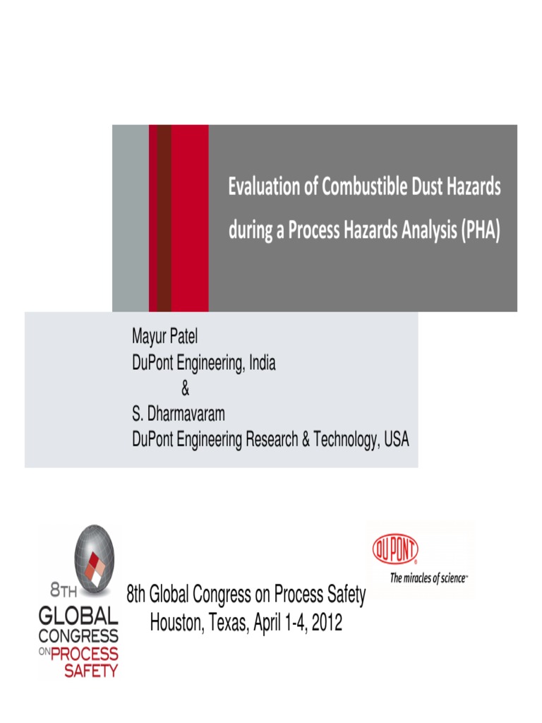CCPS - PHA For Combustible Dusts - Final | PDF | Combustion | Explosion