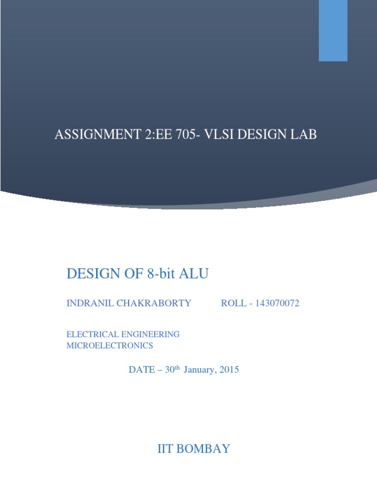 Design of A 8-Bit ALU | PDF | Vhdl | Variable (Computer Science)
