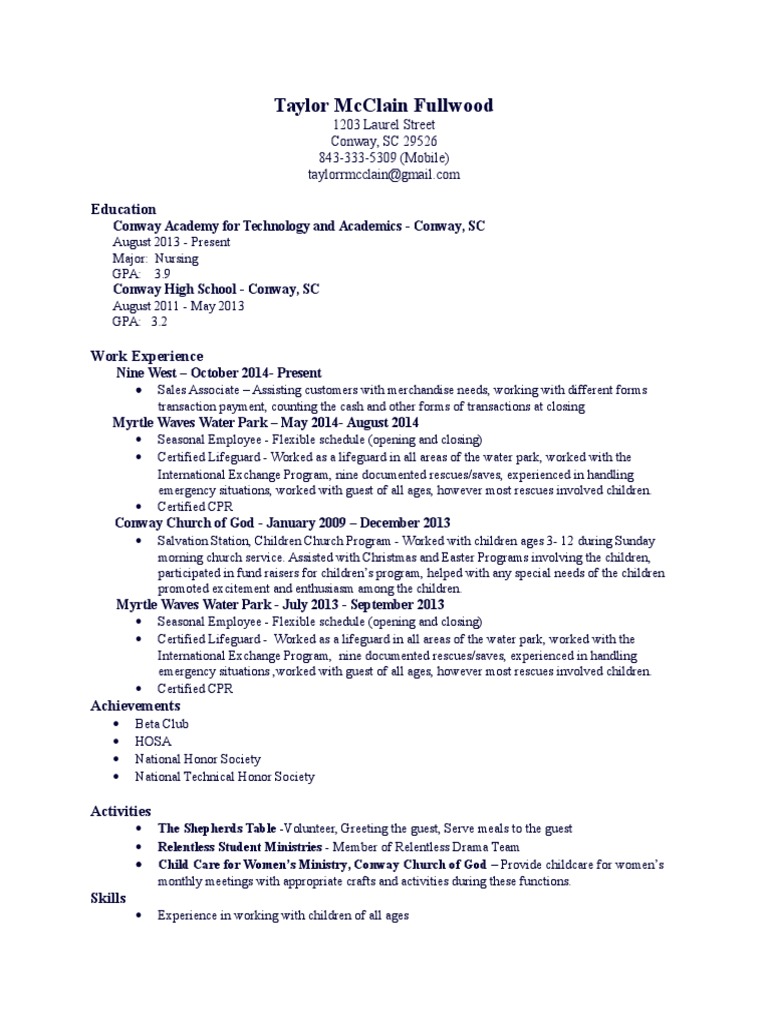 Taylor Resume | PDF