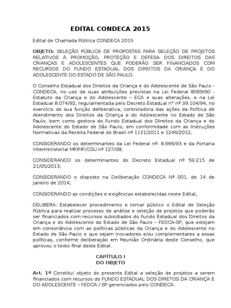 Condeca | Download grátis PDF | Adolescência | Administração pública