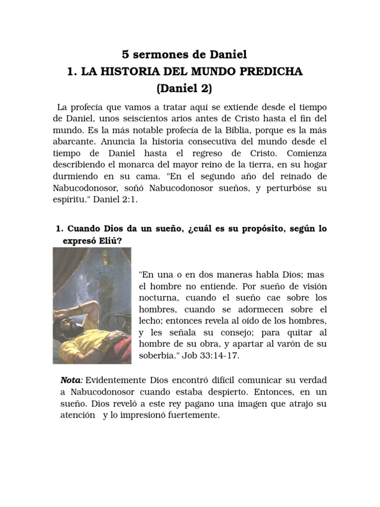 5 Sermones de Daniel | PDF | Daniel (figura bíblica) | Sacerdote