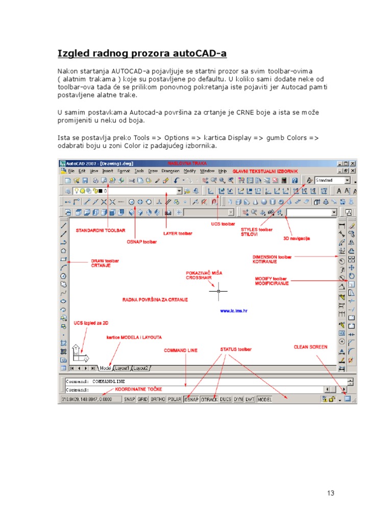 04.izgled Radnog Prozora AutoCAD | PDF