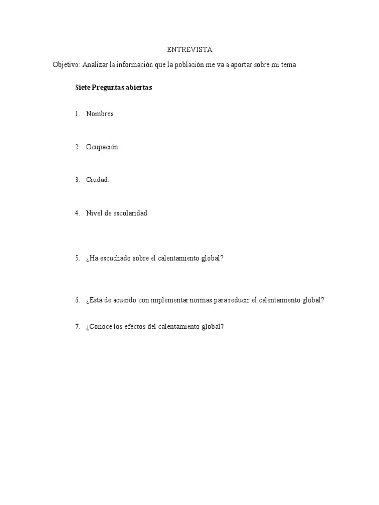 Cuestionario Pdf Calentamiento Global Gases De Efecto Invernadero