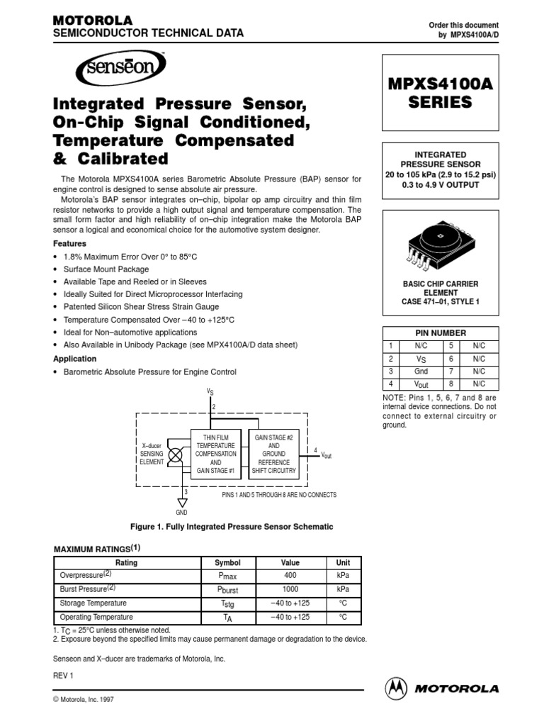 Motorola Data Sheet | PDF | Computers | Technology & Engineering
