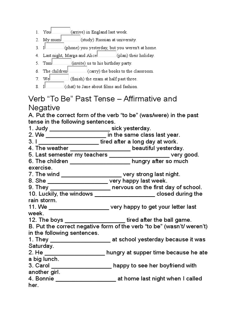 Past Simple Exercises Regular Verbs | PDF