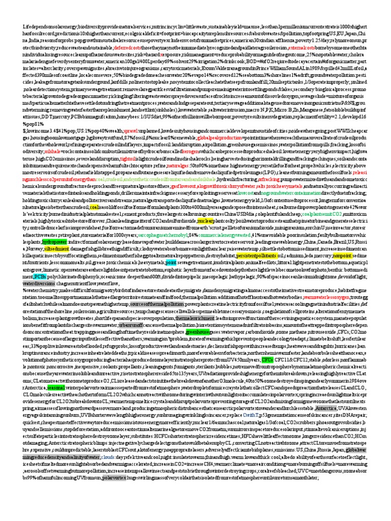 Green Generation Cheat Sheet Pdf Environmental Issues Natural