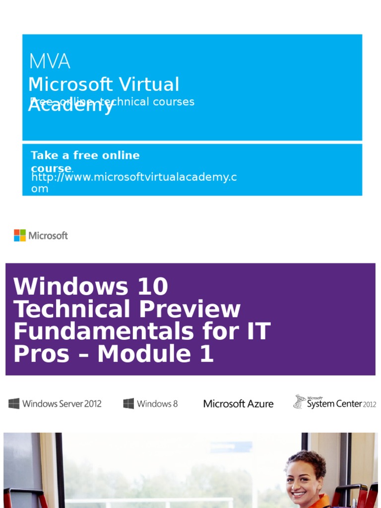Windows 10 For IT Pros - Module 1 | PDF | Windows 10 | Microsoft Windows