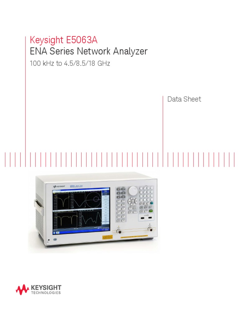 ENA Series Network Analyzer: Keysight E5063A | PDF | Hertz | Usb