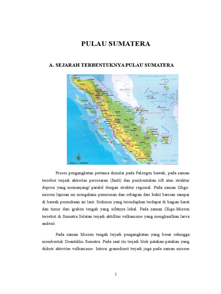 Sejarah Geologi Pulau Sumatera