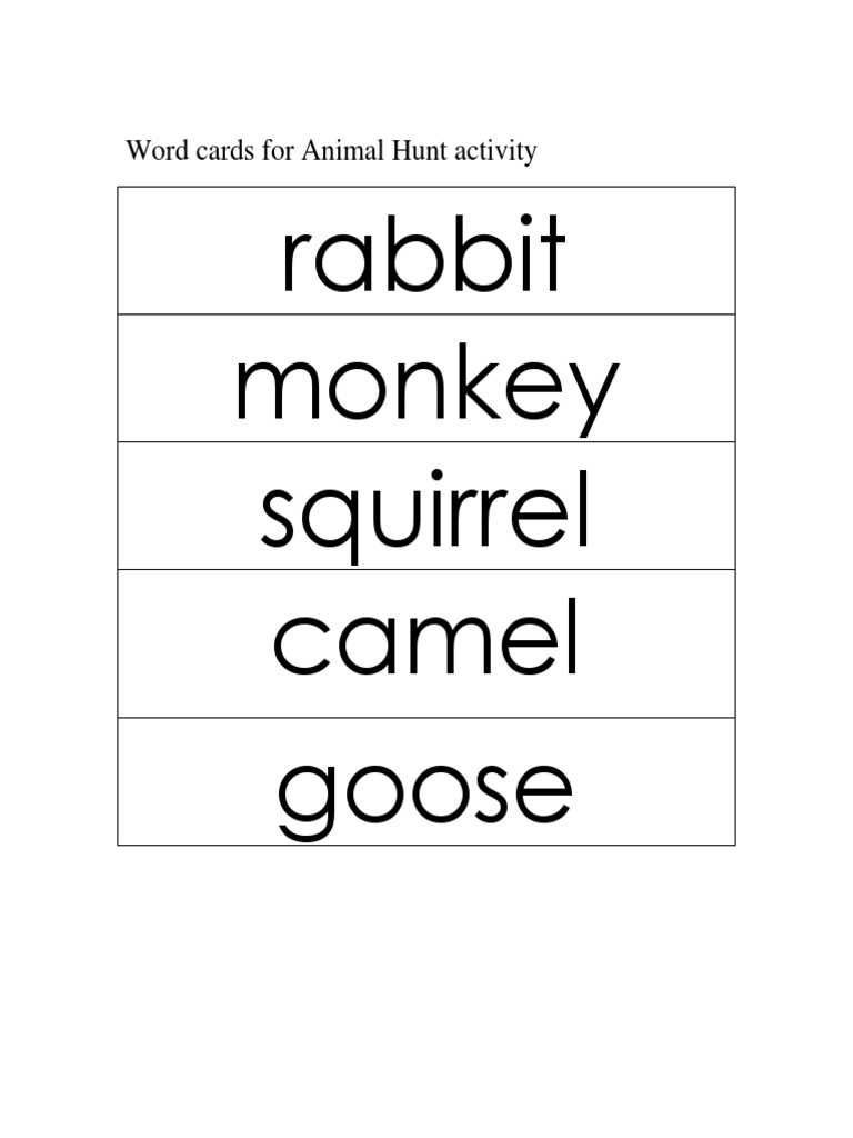 WORDCARDS Appdx | PDF