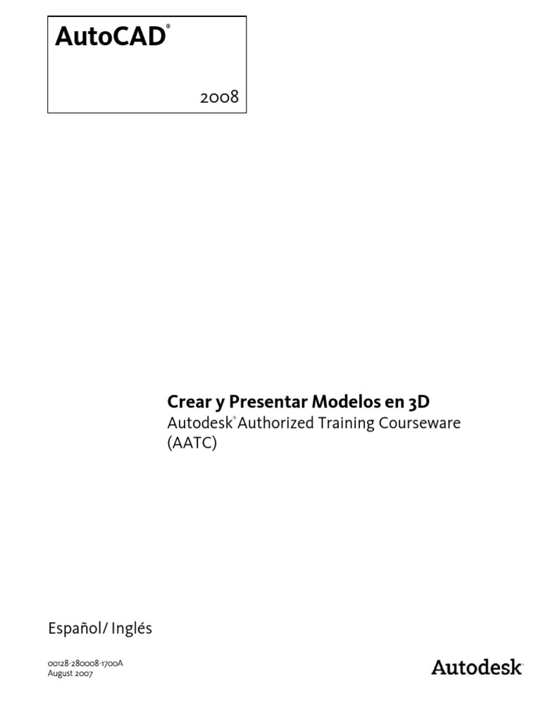 Crear y Presentar Modelos en 3D | PDF | Autodesk | 3 D Computer Graphics