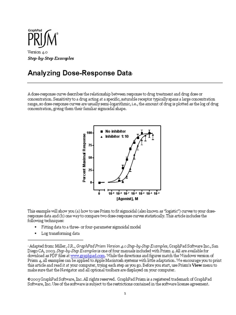 P4 Dose Response Curves | PDF | Regression Analysis | Logarithm