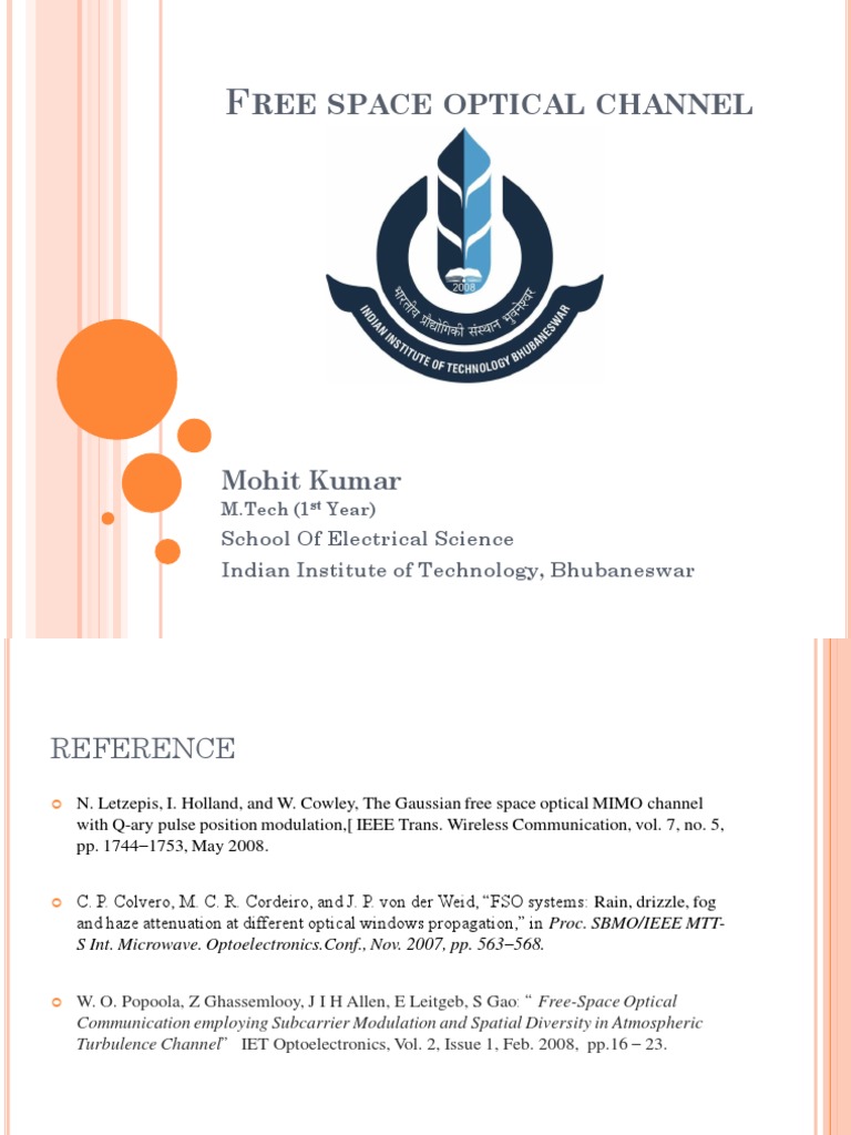 Free Space Optical Channel | PDF | Scattering | Attenuation