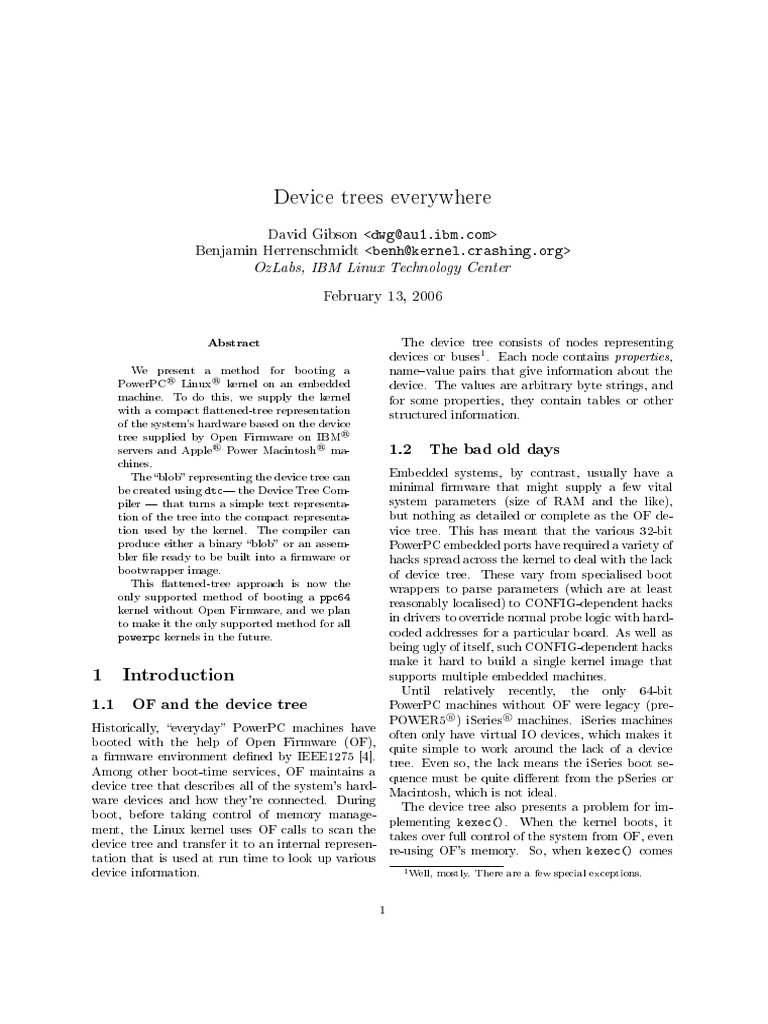 Device Trree Explained For Linux | PDF | 64 Bit Computing | Booting