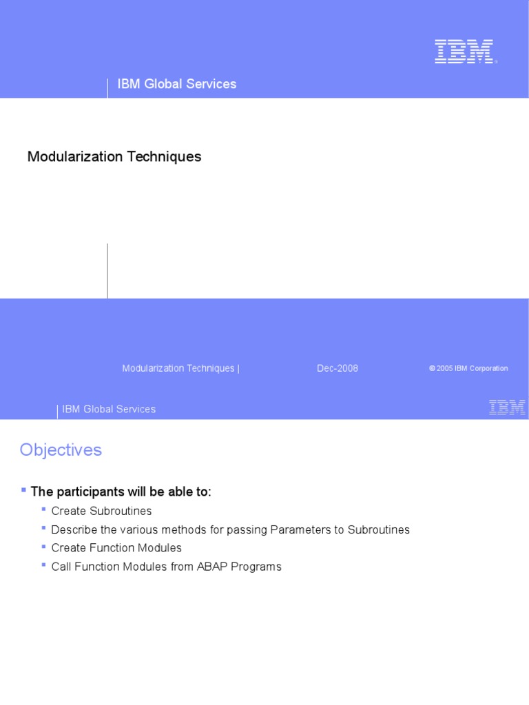 Chapter 08 - Modularization Techniques | PDF | Modular Programming ...