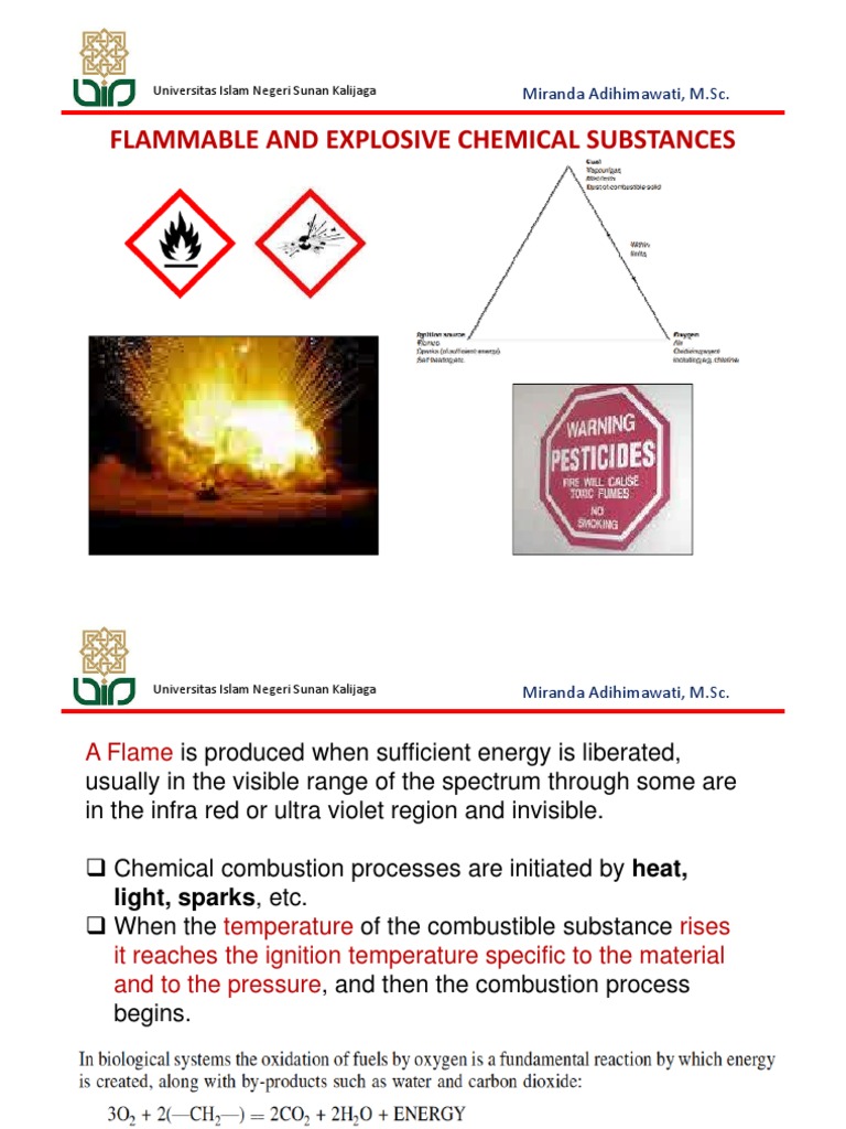 04 - Flammable and Explosive Substances - (0 | Download Free PDF | Combustion | Explosion