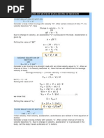 Physics Formulas For Class 9 | PDF