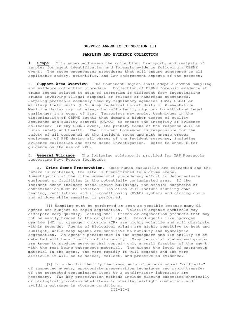 Forensic Evidence Collection Guidelines | PDF | Crime Scene | Digital ...