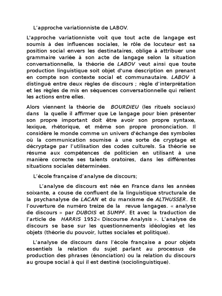 Théorie de L'analyse de Discours | PDF | Sémiotique | Linguistique