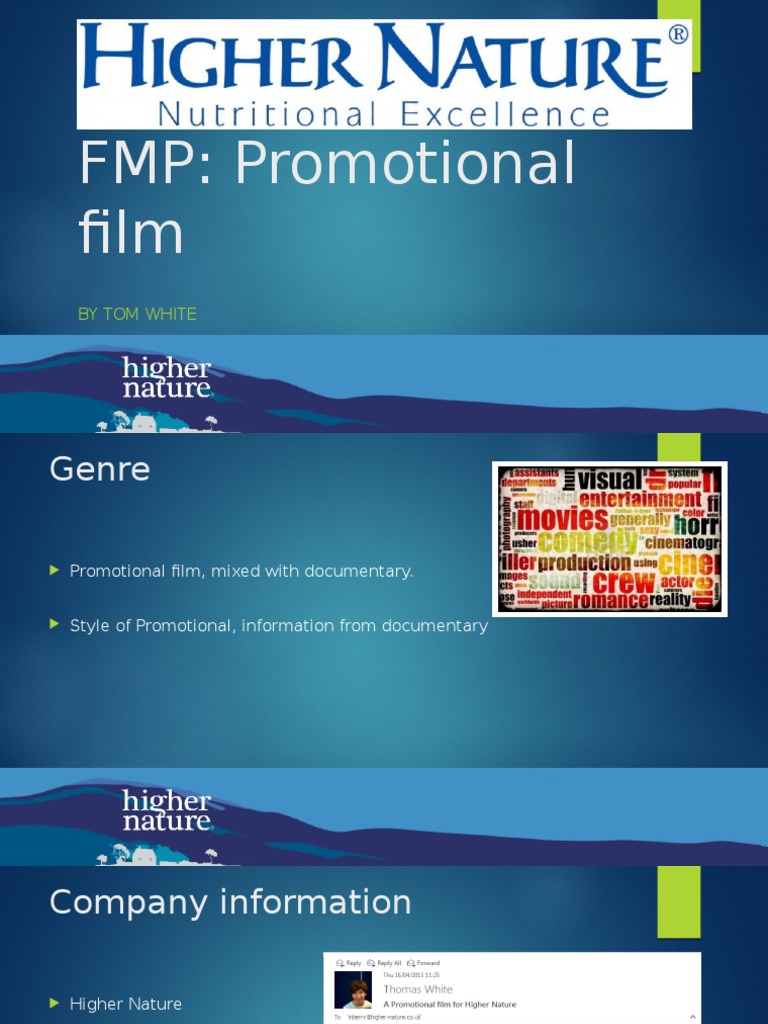 FMP Promotional Film Pitch | PDF