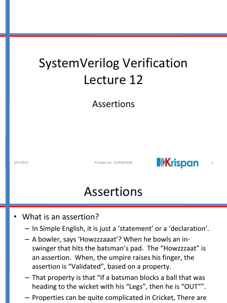 13 Assertions PDF | Download Free PDF | Software Engineering | Computer Programming