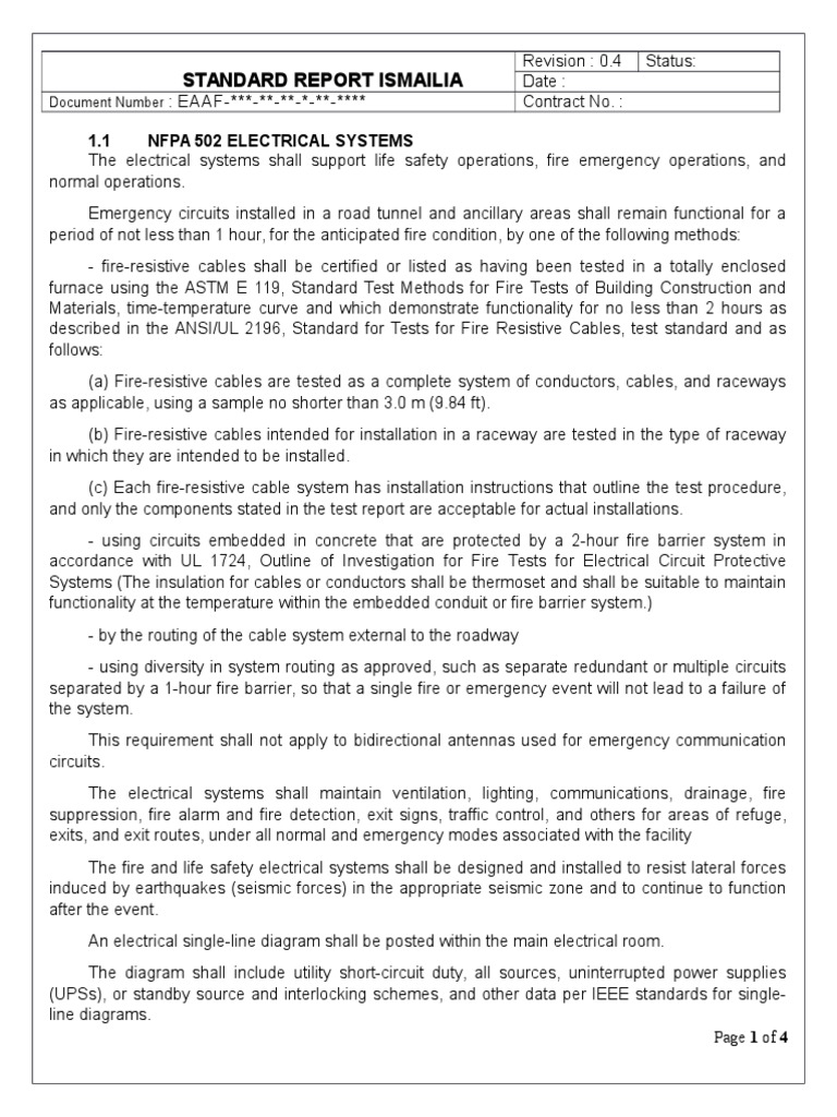 Nfpa 502 | PDF | Electrical Wiring | Components