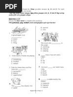 Standard 3 English Revision Exercise | PDF | Cognitive Science | Human ...