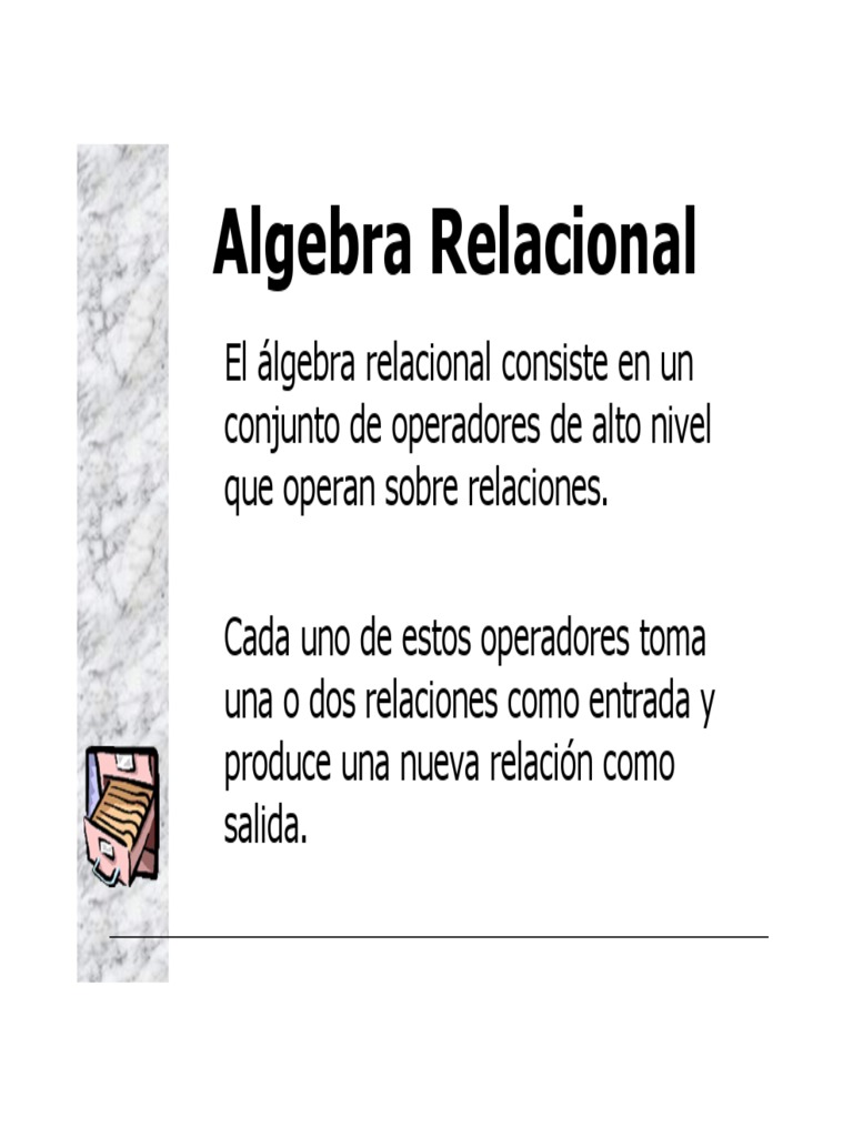 Algebra Relacional | PDF | Conceptos matemáticos | Enseñanza de matemática