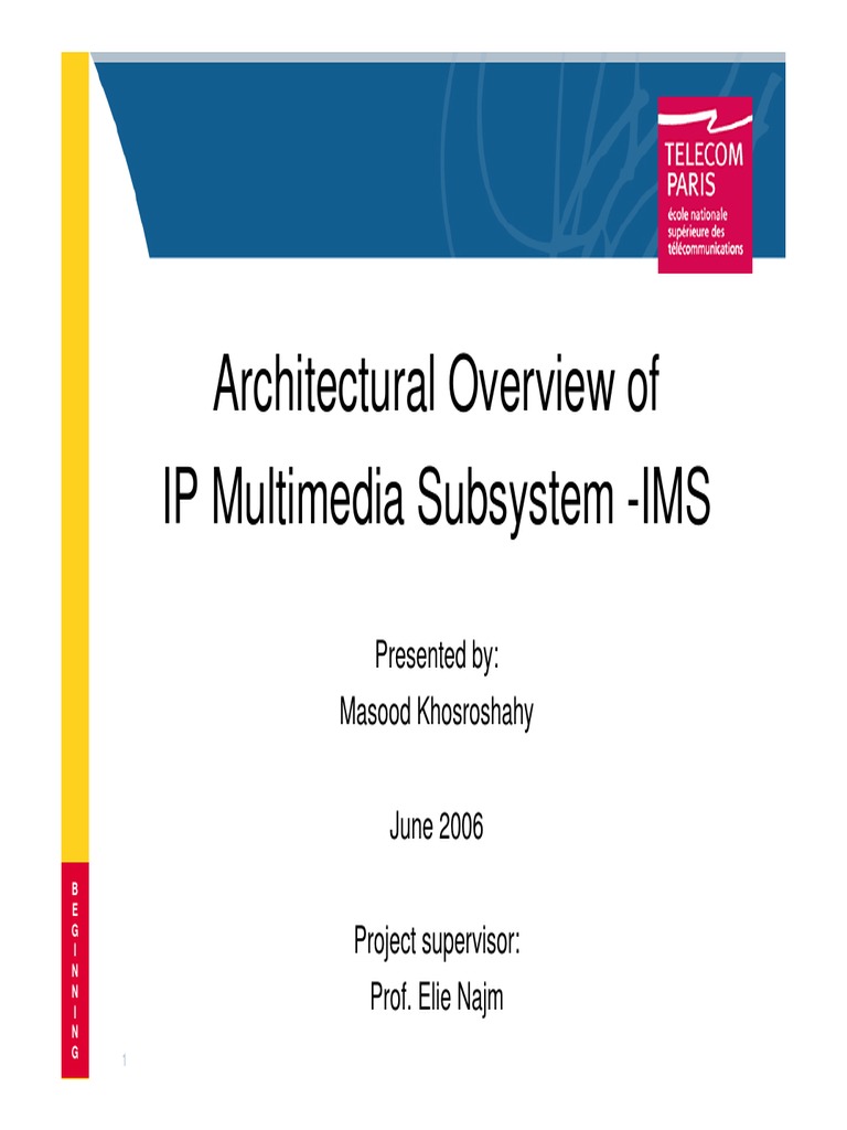 Architectural Overview of IMS | Ip Multimedia Subsystem | Session ...